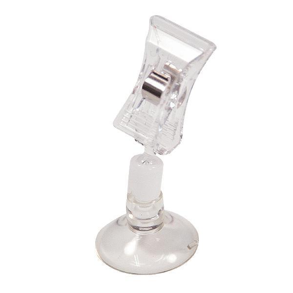 ■種別／CC-2Q　■サイズ／W22×H約60mm　■吸盤サイズ／φ30mm　■対応ポップ厚／10mmまで　■素材／PS、SUS、POM、PVC　■重量／ー　■入数／1ヶ　■備考／○角度調節可能　メーカー・委託先在庫のため在庫確認が必要な商...