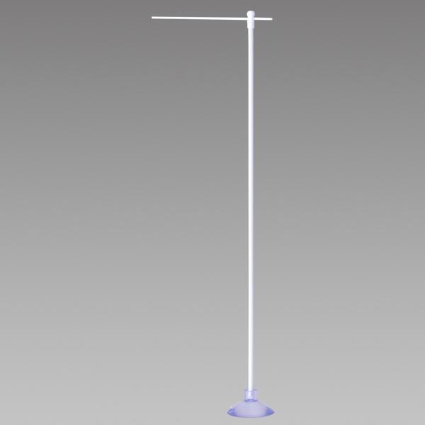 ■種別／QT-45型　■ポール／φ5.8×440mm　■P玉（横棒）／φ3×120mm　■ポール先端パーツ／10×20mm　■吸盤／φ55mm、縦穴　■対応のぼりサイズ／W80〜90×H360mmまで　■構成パーツ／ポール×1、ポール先端パ...