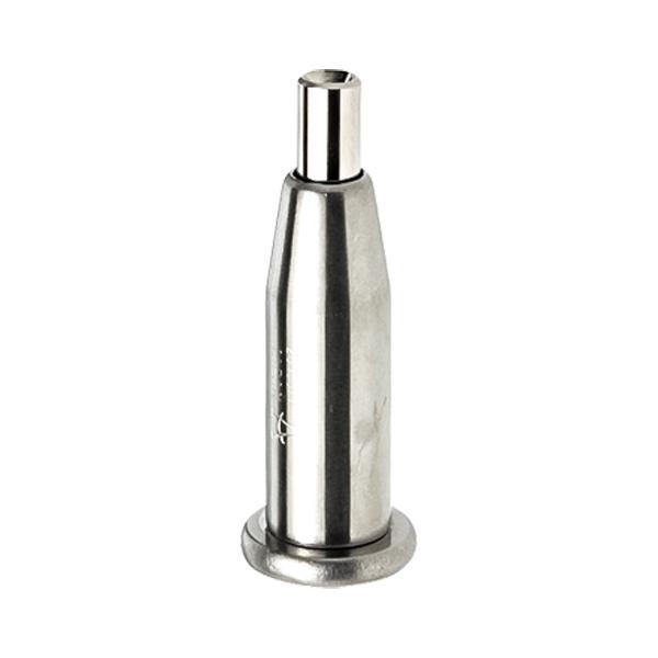 ■種別／SF-16　■用途／中間　■タイプ／パイプ吊り　■素材／ステンレス　■仕上げ／サテン　■対応ワイヤー径／φ1.5〜φ2.5mm　■許容荷重／φ1.5：30kgまで、φ2.0：50kgまで、φ2.5：70kgまで　■備考／○ワイヤーグ...