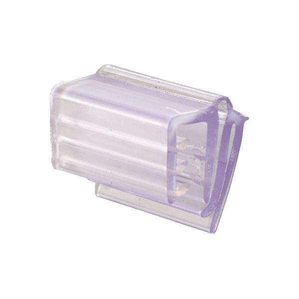 ■プライスレールにはめ込んで使用します　ヒンジになっているので、プライスや商品データのスキャニングの際に、サインが邪魔になりません　■サイズ／W25×H17mm　■素材／PVC　■対応ポップ厚／2mmまで　メーカー・委託先在庫のため在庫確認...