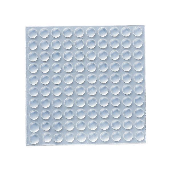 ガラス棚や扉の当り止めや滑り止めに。　■種別／GRS-96　■サイズ／φ9.6×t3.8mm　■カラー／透明　■入数／1シート（100ヶ入）　■備考／裏面粘着付　メーカー・委託先在庫のため在庫確認が必要な商品です。予期せぬ欠品・廃番の可能性...