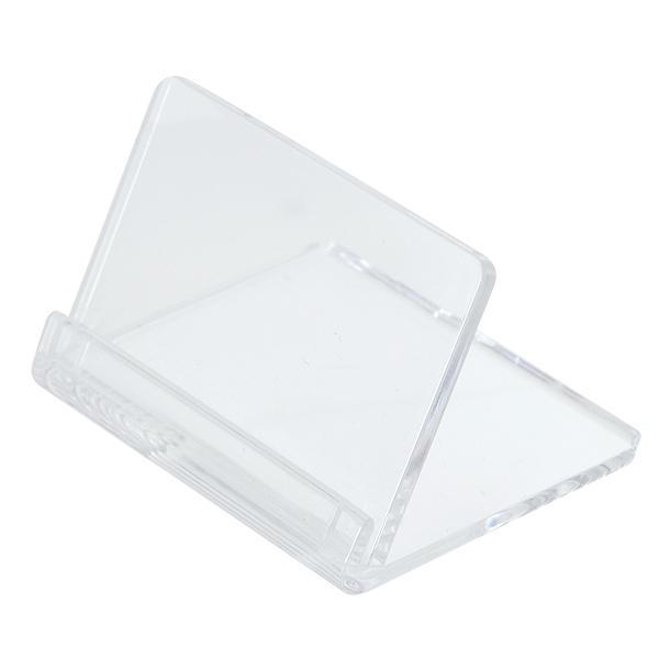 いろいろなサイズのポップがはさめます。ラミネート(パウチ)におすすめ！　■種別／大（W50）　■サイズ／W50×D40×H31mm　■素材／透明スチロール樹脂製　■備考／○カードは厚さ0.3mm未満の物に対応します　メーカー・委託先在庫のた...