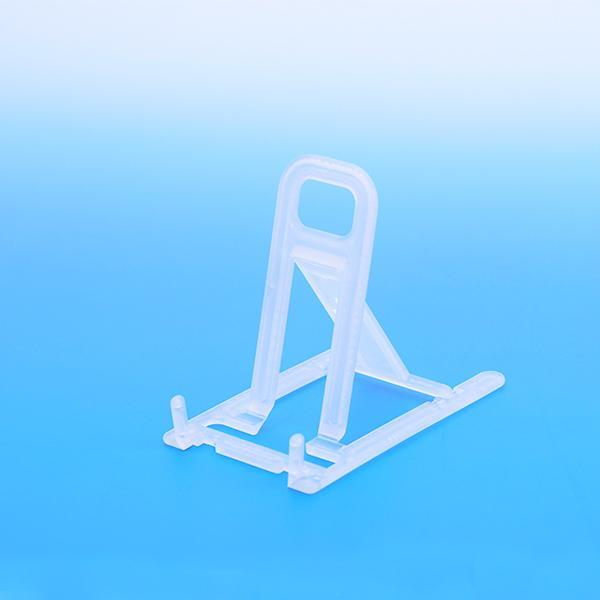 折りたたんで収納できるコンパクトな展示ツール。　コルク・黒板ボードなどを卓上に展示するときに便利　3段階に角度が変更できます。　■種別／S　フロスト　■最大外寸／W65×D110×H90mm　■折りたたみ時／65×120×3mm　■受け高さ...