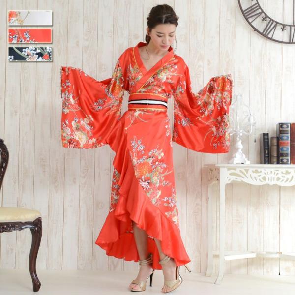 大好評！花魁着物ロングドレスステージ衣装やイベントにも最適◆納期について◆店頭在庫品につきましては当日出荷させていただきます。欠品時には取り寄せとなりますので、3〜5営業日程での発送となります。また、メーカー在庫切れの場合はやむ負えずキャン...