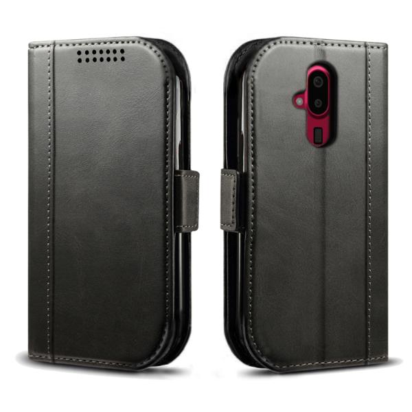 ・「らくらくスマートフォン F-52B」対応の手帳タイプのレザーケース。・上質で手触りの良い丈夫な合皮を使用しています。スマートフォン本体を装着する部分は柔軟なTPU製のケースで本体をしっかりと保護します。・カードサイズのポケットとお札等も...