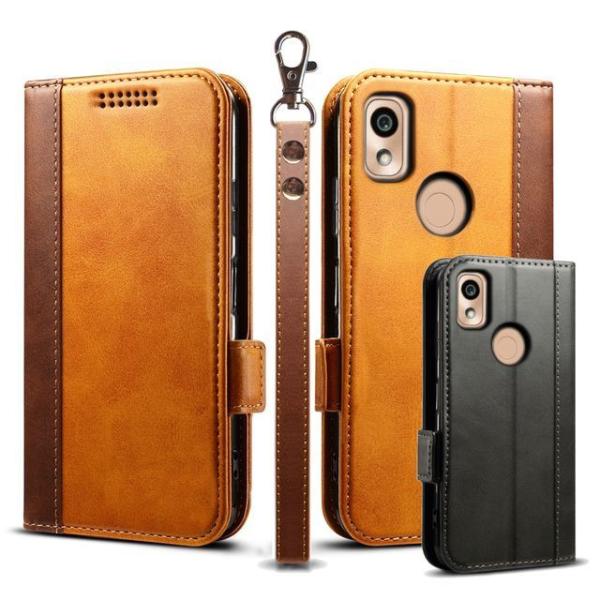 ・「あんしんスマホ KY-51B」対応の手帳タイプのレザーケース。・上質で手触りの良い丈夫な合皮を使用しています。スマートフォン本体を装着する部分は柔軟なTPU製のケースで本体をしっかりと保護します。・カードサイズのポケットとお札等も入るポ...