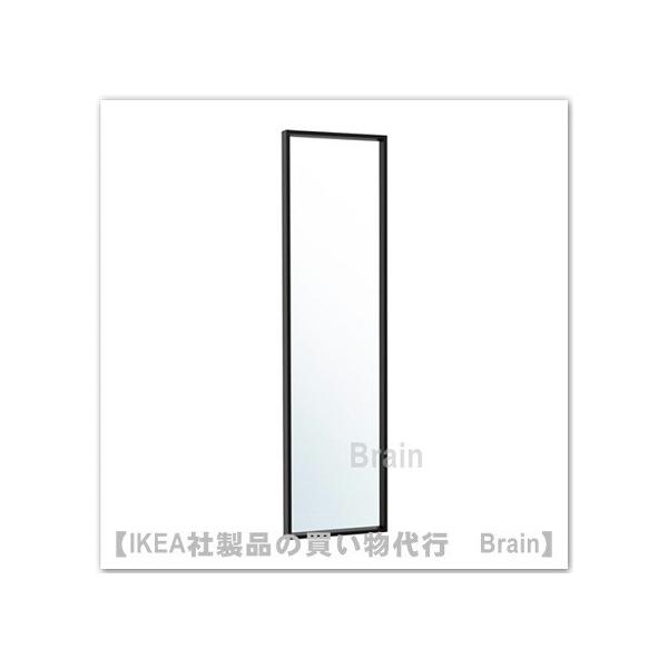 ■カラー：ブラック■商品の大きさ幅: 40 cm高さ: 150 cm ■主な特徴- 付属のヒンジでミラーの片側だけを壁に固定すれば、ミラーを動かして映る角度を調節できます- 縦横どちらの向きでも使えます- 飛散防止フィルムを貼ってあります。...