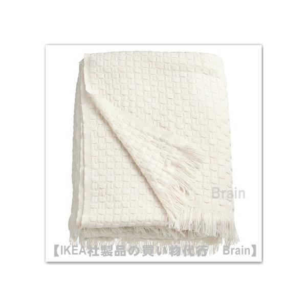 ■カラー：オフホワイト■商品の大きさ長さ: 170 cm幅: 130 cm■主な特徴- クラシックな印象のひざ掛け。短辺に遊び心あるフリンジがついています- バスケット織りが、このひざ掛けの質感やボリューム感を生み出しています- やわらかく...