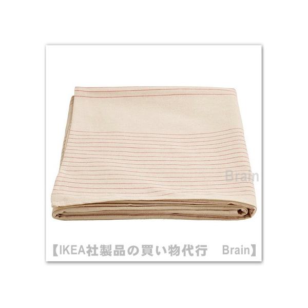 ■カラー：ストライプ模様 レッド/ナチュラル■商品の大きさ長さ: 150 cm幅: 150 cm■主な特徴- 無漂白の綿100％。自然な色のバリエーションがナチュラルな表情をつくり出しています- 控えめな模様のテーブルクロス。毎日の食事から...