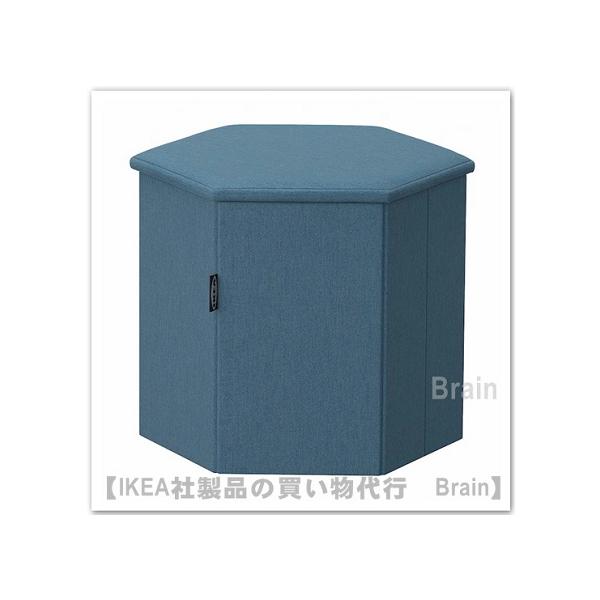 ■カラー：クニーサ ミディアムブルー■商品の大きさ直径: 38 cm高さ: 33 cm■主な特徴- KJUGE/シューゲ プーフは、足をのせて心地よくくつろげるのはもちろん、ゲストのための予備のチェアや、スペースの整理整頓に役立つスマートな...