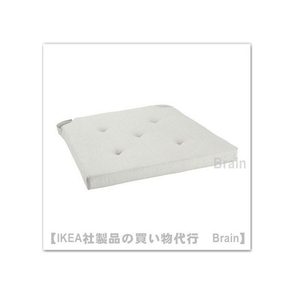 ■カラー：ナチュラル■商品の大きさ幅（最小）: 35 cm幅（最大）: 42 cm奥行き: 40 cm厚さ: 4.0 cm■主な特徴- チェアパッドの中素材にはポリウレタンフォームを使用。耐久性に優れ、ソフトで快適な座り心地です- マジック...