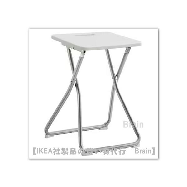 ■カラー：ホワイト■商品の大きさ幅: 34 cm奥行き: 32 cm高さ: 45 cmシートの幅: 30 cmシートの奥行き: 29 cm最大荷重: 100 kg■主な特徴- 折りたためるので、収納が簡単です- 金属製の下部フレームでチェア...