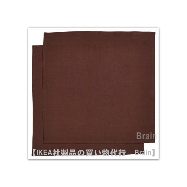 ■カラー： ダークレッド■商品の大きさ長さ: 50 cm幅: 50 cmパッケージ個数: 2 ピース■主な特徴- 布ナプキンがあれば、毎日の食事にも特別な場面にもぴったりのステキなテーブルコーディネートが手軽につくれます- 天然素材の麻（リ...