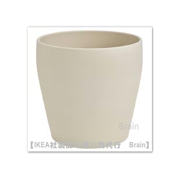 ■カラー：ライトベージュ■商品の大きさ高さ: 23 cm外径: 24 cm植木鉢の最大径: 19 cm内径: 22 cm■主な特徴- 植物にお好みのスタイルの植木鉢を組み合わせて、お部屋に飾りましょう■パッケージの大きさと重さ商品番号:10...