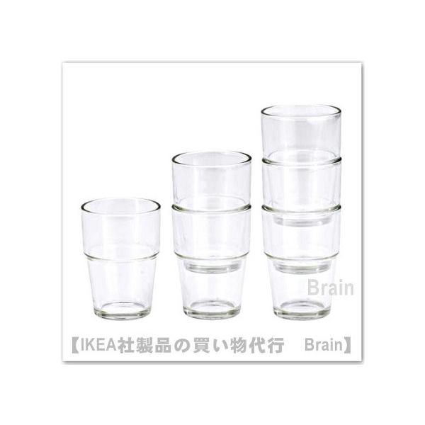 ＩＫＥＡ/イケア　REKO　グラス9 cm　6個セット■カラー：クリアガラス■商品の大きさ高さ: 9 cm容量: 17 clパッケージ個数: 6 ピース■主な特徴- 重ねられるので収納スペースをとりません デザイナーK Hagberg/M ...