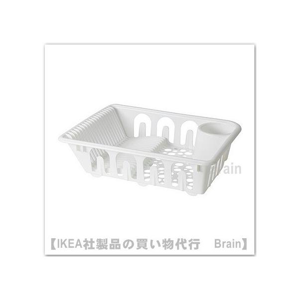 ＩＫＥＡ、イケア　FLUNDRA　水切り■カラー：ホワイト■商品の大きさ長さ: 46 cm幅: 36 cm高さ: 12 cm ■主な特徴- コンパクトなサイズながら、食器がたっぷり入ります。外側のフックにはグラスを9個掛けられます- 直径3...