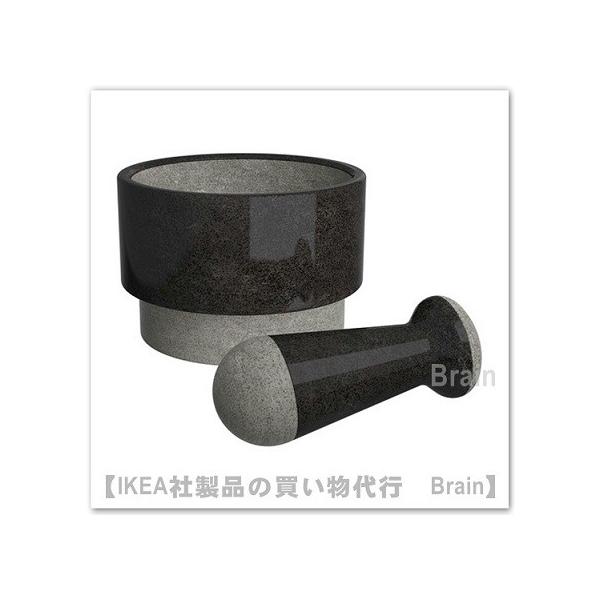 ＩＫＥＡ、イケア、　ADELSTEN　乳棒＆乳鉢■カラー：ブラック■商品の大きさ直径: 14 cm高さ: 10 cm ■主な特徴- 硬い大理石製なので、スパイスがよく挽けます- 乳鉢は上下をひっくり返して使えるようになっています。大小2つの...