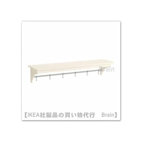 ■カラー：オフホワイト■商品の大きさ幅: 120 cm奥行き: 30 cm高さ: 24 cm ■主な特徴- 普段よく使うものをさっと取り出しやすく収納できます- フック6個付き。キッチン用品やタオルなどをすぐ手の届く位置に掛けておけます デ...