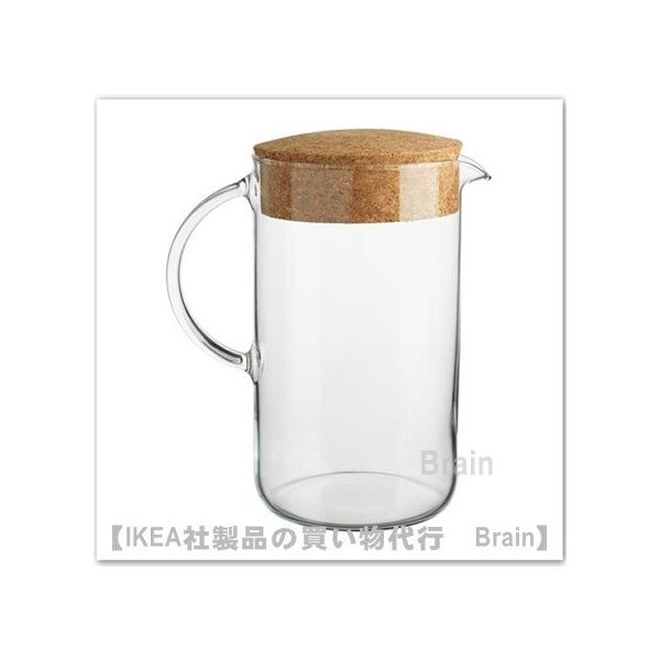 ■カラー：クリアガラス/コルク■商品の大きさ高さ: 21 cm容量: 1.5 l ■主な特徴- 温かい飲み物にも使えます デザイナーPreutz/Wihlborg/Braasch/Karlsson ■パッケージの大きさと重さ商品番号: 30...