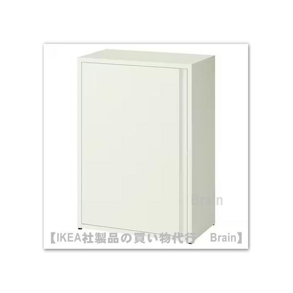 ■カラー：オフホワイト■商品の大きさ幅: 60 cm奥行き: 35 cm高さ: 86 cm棚板1枚あたりの最大荷重: 25 kg■主な特徴- 室内・屋外兼用- 可動棚2枚付き。 扉は右開きにも左開きにも取り付けられます- 足の高さを微調整で...