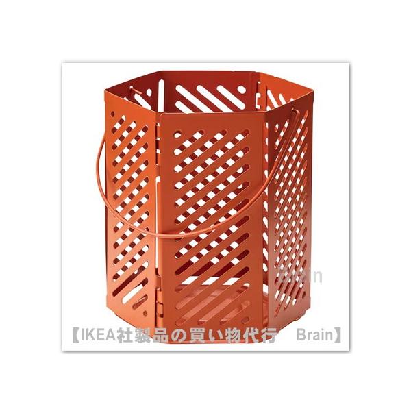 ■カラー：ブラウンオレンジ■商品の大きさ高さ: 12 cm幅: 9 cm■主な特徴- 側面の模様が動きを感じさせ、中にティーライトキャンドルを入れて灯すと、ランタンはさらに様変わりします- より効果的に演出するには、複数のランタンを家中のい...