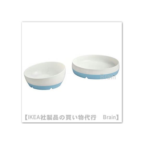 ■カラー：ホワイト/ブルー■主な特徴- 小さなお子さまでも食べやすいデザイン。大きく平らな底には滑り止めが付いているので、ずれにくく、安定感があります- 小さなお子さまでも食べこぼしにくいデザイン。中身がこぼれないよう、適度な深さがあり縁が...