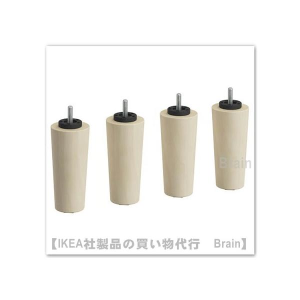 ■カラー：バーチ■商品の大きさ高さ: 12.5 cm取り付け時の高さ: 12.5 cm直径: 6 cmパッケージ個数: 4 ピース■主な特徴- 高さ12.5cm ― 収納やロボット掃除機のためのスペースがたっぷりあります- バーチ無垢材製-...