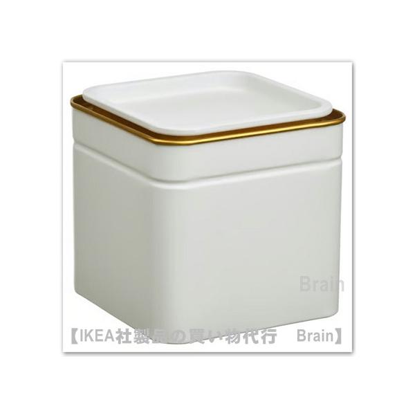 ■カラー：オフホワイト■商品の大きさ高さ: 10 cm長さ: 10 cm幅: 10 cm■主な特徴- 小さなサイズ（0.8L）は、コーヒーやお茶、スパイスに最適。 ひいたコーヒーなら約300g、茶葉なら200g入ります- ふたを付けたまま積...