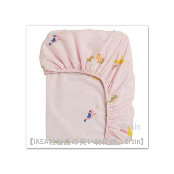 ■カラー：ピンク/ユニコーン柄■商品の大きさ長さ: 200 cm幅: 90 cm■主な特徴- 全周ゴム入りのボックスシーツ。厚さ10cmまでのマットレスに取り付けられます- 綿は肌あたりの柔らかな天然素材。洗濯機で洗えるのでお手入れが簡単で...