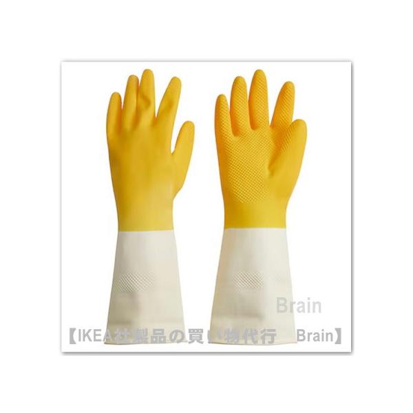 ■カラー：ブライトイエロー■商品の大きさサイズ：S■主な特徴- 食器洗い用のこの手袋は、手のひら側に小さな突起があるので、持ったものをしっかり握れます■パッケージの大きさと重さ商品番号:405.658.55幅: 13 cm高さ: 1 cm長...