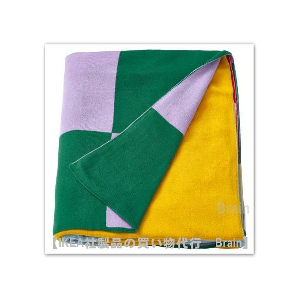 ■カラー：マルチカラー■商品の大きさ長さ: 170 cm幅: 130 cm■主な特徴- 柔らかなニット生地なので、くるまるのにとても心地よい毛布です。ベッドやソファでくつろぐひとときに最適です- 綿は肌あたりの柔らかな天然素材。洗濯機で洗え...