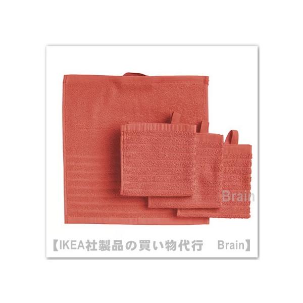 ■カラー：オレンジレッド■商品の大きさ長さ: 30 cm幅: 30 cmサイズ: 0.09 m?重量: 400 g/m?パッケージ個数: 4 ピース■主な特徴- 柔らかくて吸収性に優れた中くらいの厚さのパイルタオル（400g/m?）- 綿1...