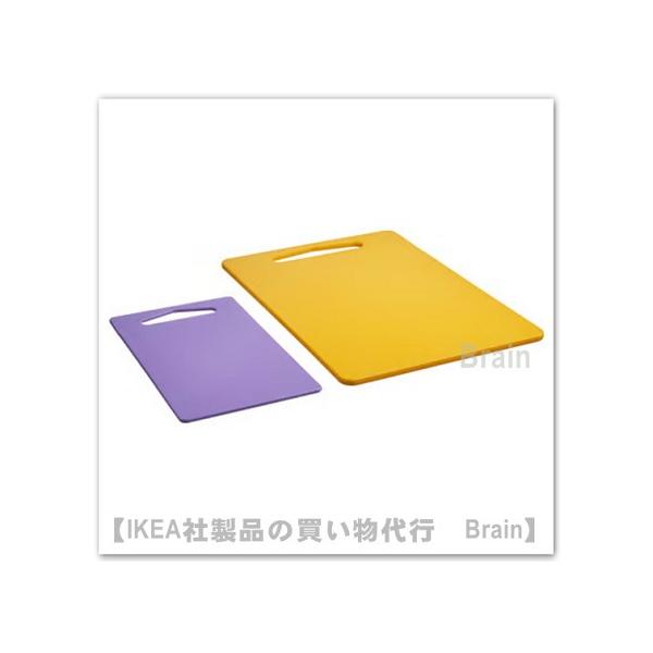 ■カラー：ブライトイエロー/ライラック■商品の大きさサイズ：24×15×0.5cm、34×24×0.8cm■商品の詳細- お手入れが簡単で耐久性に優れたまな板。ナイフにやさしく、食器洗い機で洗えます- チーズやハムなどを盛り付けるサービング...