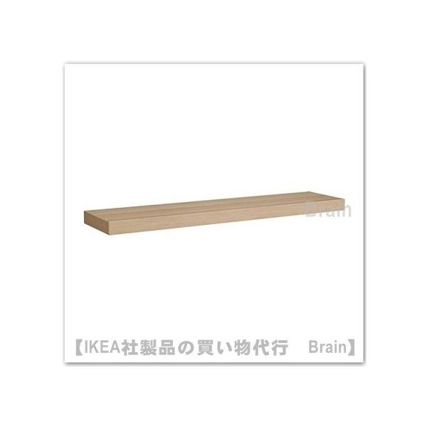 ■カラー：ホワイトステインオーク調■商品の大きさ幅: 110 cm奥行き: 26 cm厚さ: 5 cm最大荷重: 10 kg■主な特徴- 取り付け器具が見えないので、棚が壁の一部のように見えますデザイナーIKEA of Sweden■パッケ...
