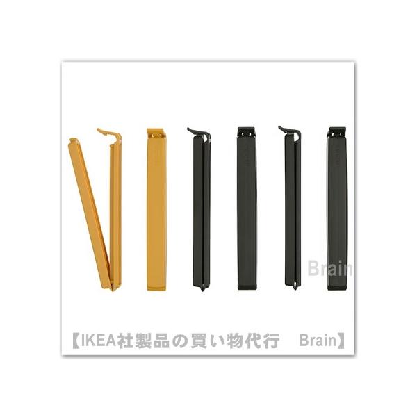 ■カラー：チャコール/ダークイエロー■商品の大きさ長さ：14cmパッケージ個数: 6 ピース■主な特徴- 袋をさっと閉められる袋止めクリップ。食品庫や冷蔵庫、冷凍庫で食品の鮮度を保ちます■パッケージの大きさと重さ商品番号: 505.241....