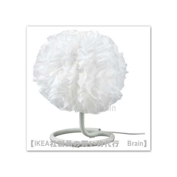 ■カラー：ホワイト■商品の大きさベースの直径: 16 cm直径: 20 cm最大: 8.6 W全高: 26 cm■主な特徴- 柔らかい光のムード照明になります■パッケージの大きさと重さ商品番号: 505.392.05幅: 17 cm高さ: ...