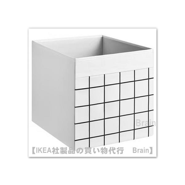 ■カラー：ホワイト/ブラック■商品の大きさ幅: 33 cm奥行き: 38 cm高さ: 33 cm ■主な特徴- 2面に持ち手が付いているので、どこに置いても引き出しやすいボックスです- ボックスの3面が無地、1面が模様入りなので、向きを変え...