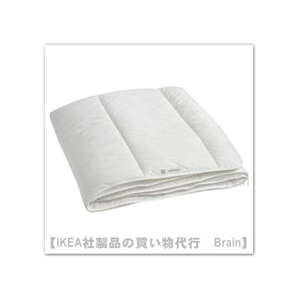 ■カラー：ホワイト■商品の大きさ長さ: 200 cm幅: 200 cm中素材の重量: 1280 g総重量: 2450 g■主な特徴- 通気性のあるリサイクルポリエステル/リヨセルの側地は、空気を循環させて湿気を逃がすのに役立つため、さらりと...