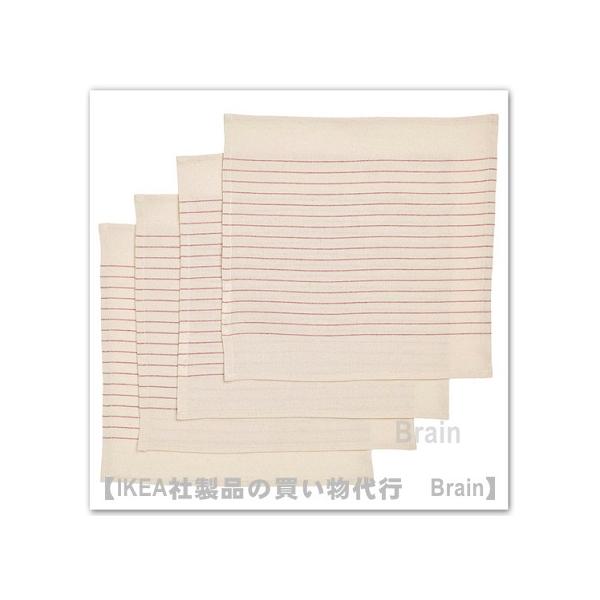 ■カラー：レッド/ナチュラル■商品の大きさ長さ: 30 cm幅: 30 cmパッケージ個数: 4 ピース■主な特徴- 2枚重ねで吸水性に優れています■パッケージの大きさと重さ商品番号：605.591.89長さ: 16 cm重さ: 0.09 ...