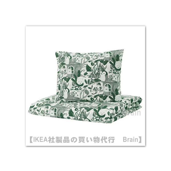 ■カラー：森/ホワイト・グリーン■商品の大きさ掛布団カバーの長さ: 200 cm掛布団カバーの幅: 150 cm枕カバーの長さ: 50 cm枕カバーの幅: 60 cm■主な特徴- この布地は高圧空気（AIRO〓）による仕上げが施されているの...