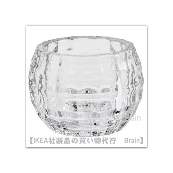 ■カラー：クリアガラス ■商品の大きさ直径: 8 cm高さ: 6 cm ■主な特徴- クリアガラスに温かみのあるキャンドルの明かりが美しく反射します ■パッケージの大きさと重さ商品番号：605.813.93長さ: 6 cm重さ: 0.33 ...