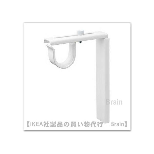 ■カラー：ホワイト■商品の大きさ棚板1枚あたりの最大荷重: 10 kg ■主な特徴- カーテンロッドホルダーの位置を調節すれば、窓からカーテンまでの距離を変えられます- 2種類の厚さの滑り止めライナー付き。RACKA/レッカとHUGAD/フ...