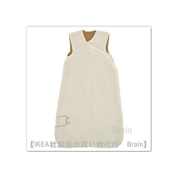 ■カラー：ベージュ/ダークイエロー■主な特徴- すぐに跳ねのけてしまう寝具の代わりに安全に使えるアイテム。この寝袋は赤ちゃんの小さな足がベビーベッドの柵の間に挟まるのを防ぎます- 赤ちゃんが一晩中一定の温度で快適に眠れます- ファスナーで大...