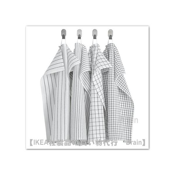 ■カラー：ホワイト/ダークグレー■商品の大きさ長さ: 60 cm幅: 45 cmパッケージ個数: 4 ピース■主な特徴- 色落ちしにくい先染めコットン- 先染めコットンなので、繰り返しお洗濯しても色落ちしません- つり下げループ付き- 柄違...