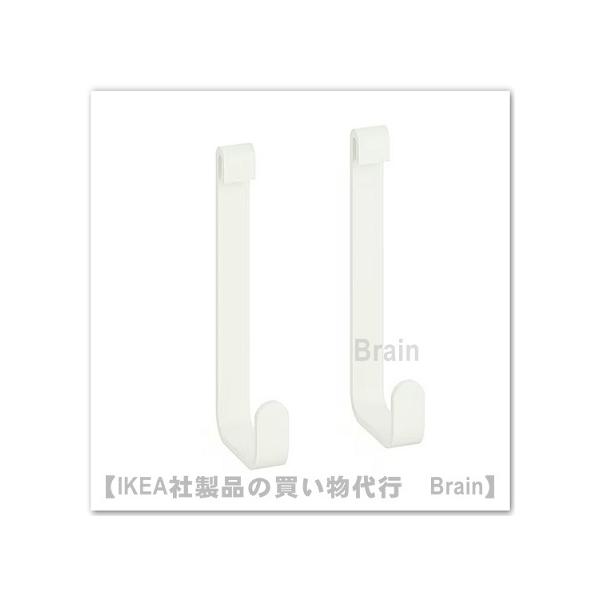 ■カラー：ホワイト■商品の大きさ長さ: 5 cm幅: 6 mm奥行き: 24 mm最大荷重/フック: 3.20 kgパッケージ個数: 2 ピース■主な特徴- このフックは、ENHET/エーンヘート オープンフレームの下の溝にはめ込んでつり下...