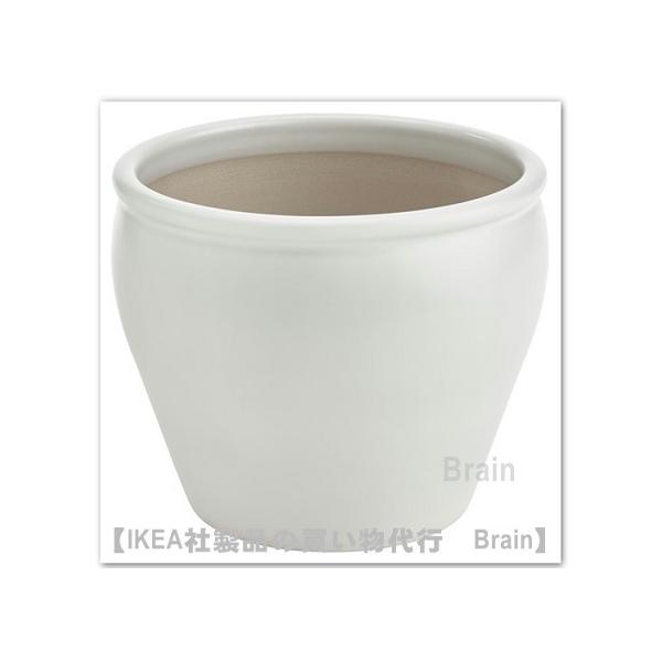 ■カラー：ホワイト■商品の大きさ奥行き: 15 cm高さ: 17 cm植木鉢の最大径: 15 cm外径: 19 cm■商品の詳細- 霜に強いので、0℃以下の屋外でも保管できます。中の土を取り除くか、そのまま覆って保管してください- せっ器は...
