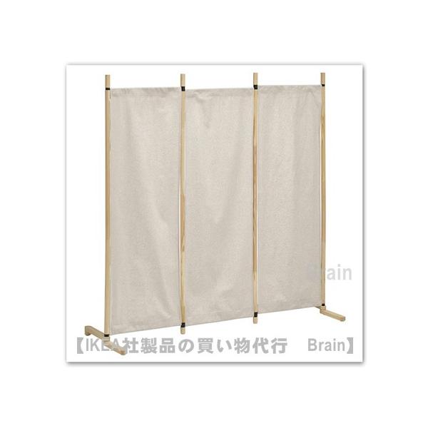 ■カラー：パイン材/カートルプ ベージュ■商品の大きさ高さ: 150 cm幅: 150 cm■主な特徴- このルームディバイダーは、部屋の中に独立した部屋のような雰囲気をつくるのに役立ちます。 食事やおしゃべり、またはお泊りゲストのための別...