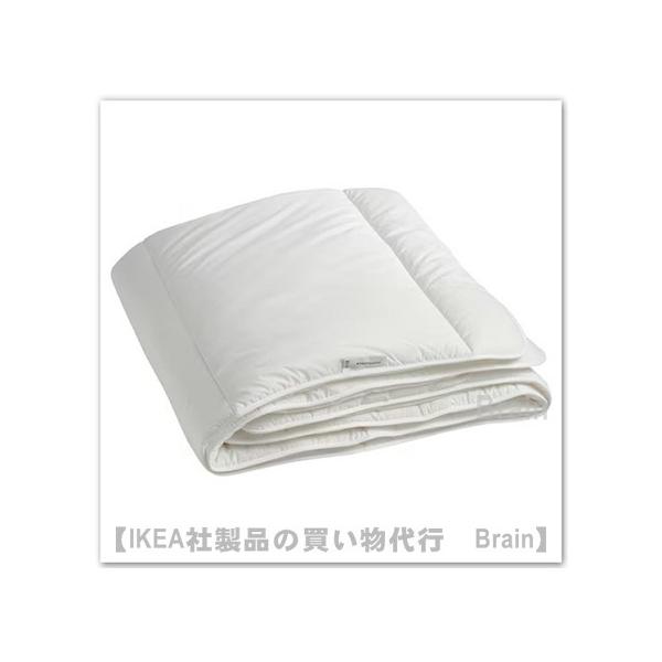 ■カラー：ホワイト■商品の大きさ長さ: 200 cm幅: 150 cm中素材の重量: 1500 g総重量: 2380 g■主な特徴- 通気性のあるリサイクルポリエステル/リヨセルの側地は、空気を循環させて湿気を逃がすのに役立つため、さらりと...