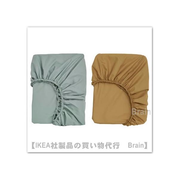 ■カラー：ブルー/ダークイエロー■商品の大きさ長さ: 120 cm幅: 60 cmパッケージ個数: 2 ピース■主な特徴- 端にゴムが入っているので、マットレスや布団にさっとかぶせるだけでシーツを掛けられます■パッケージの大きさと重さ商品番...