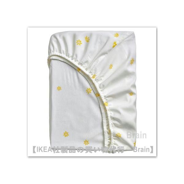 ■カラー：ホワイト・イエロー/フローラルパターン■商品の大きさ長さ: 200 cm幅: 90 cm■主な特徴- 全周ゴム入りのボックスシーツ。厚さ10cmまでのマットレスに取り付けられます- 耐久性に優れ、お手入れが簡単なボックスシーツ。6...